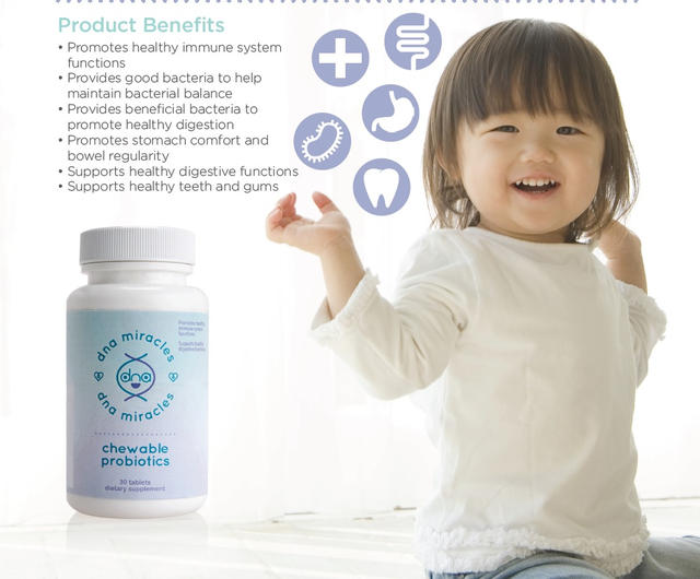 DNA Miracles® Chewable Probiotics | Kid's on Kiddie Kobbler Richmond Hill
